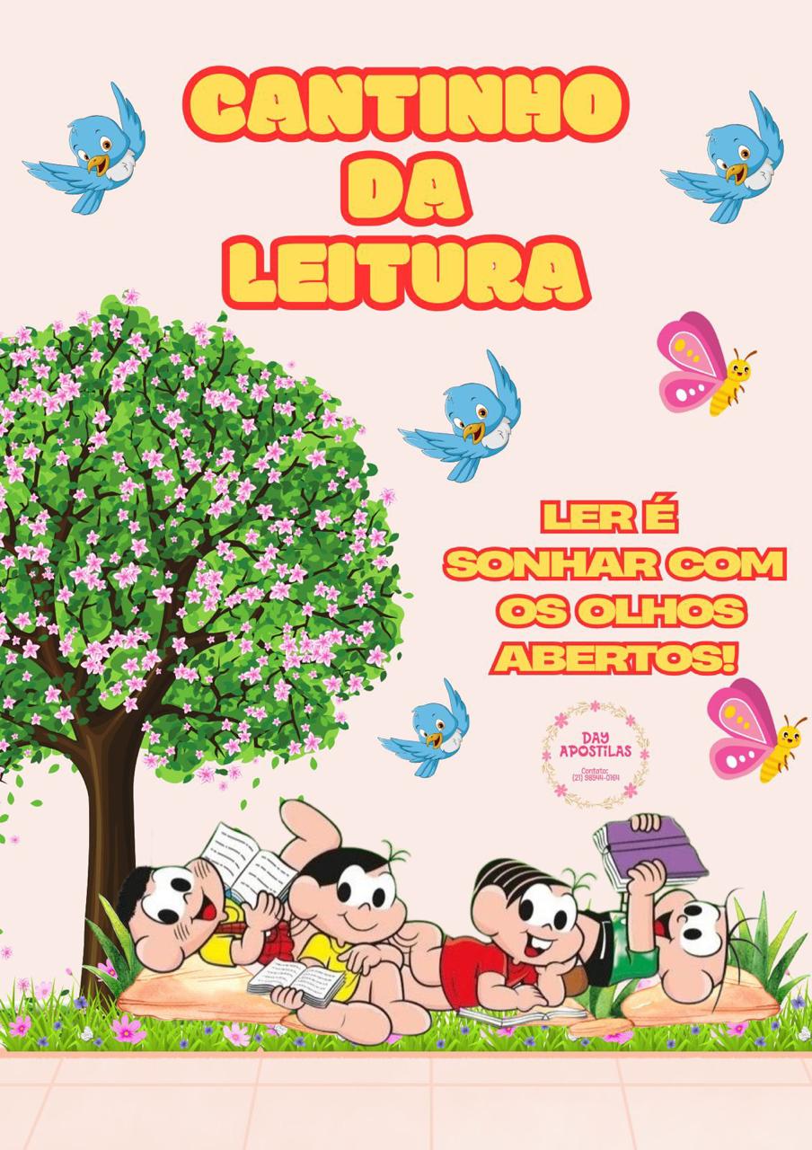 Cantinho da Leitura – Turma da Mônica – Atividades da Day